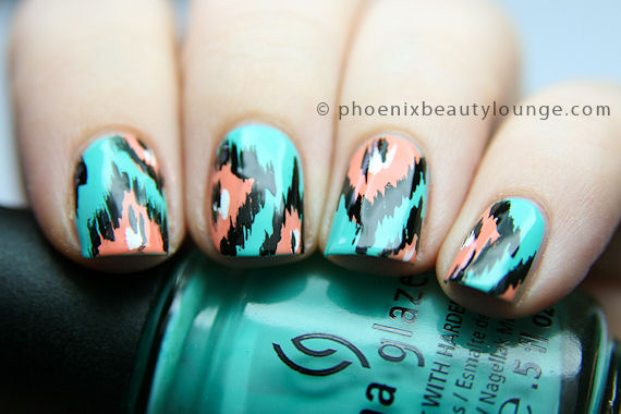Nail Art Tutorial: Ikat Nails | Phoenix Beauty Lounge